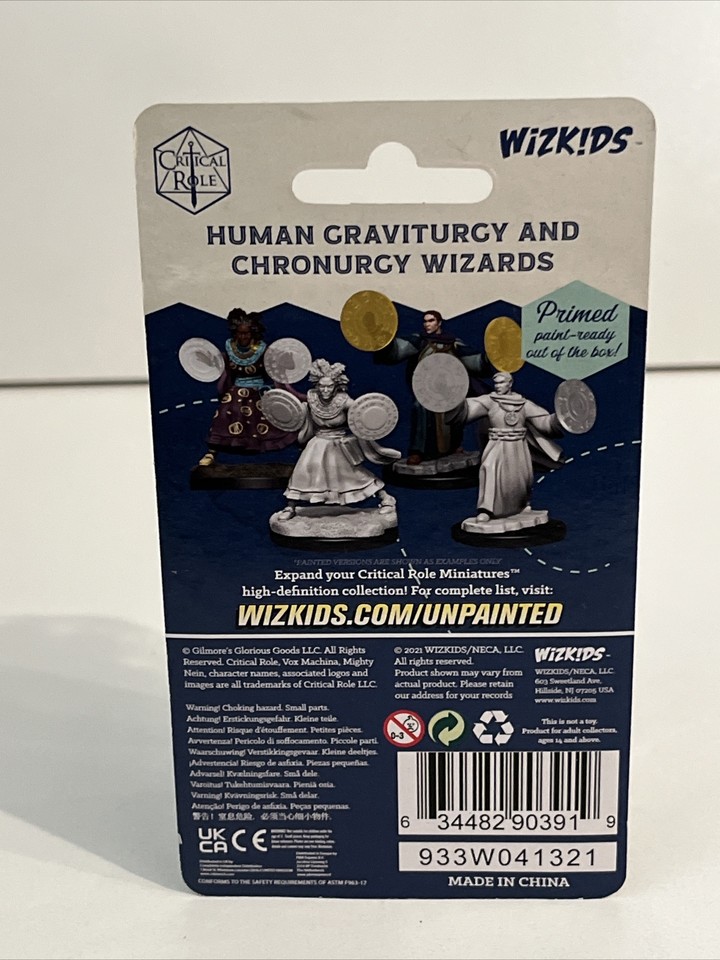 WizKids Critical Role Human Graviturgy and Chronurgy Wizards Miniatures ...