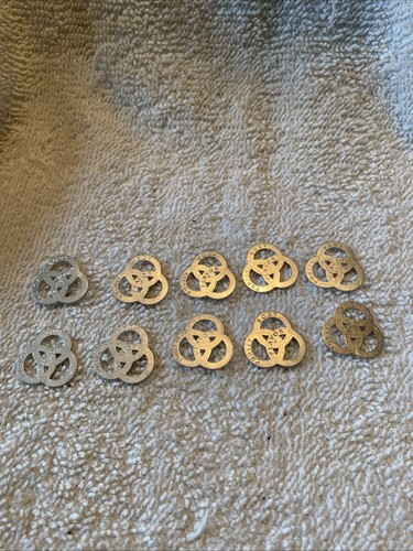 Vintage Aluminum Ballentine Beer 3 Ring Golf Ball Markers Lot Of 10 | eBay