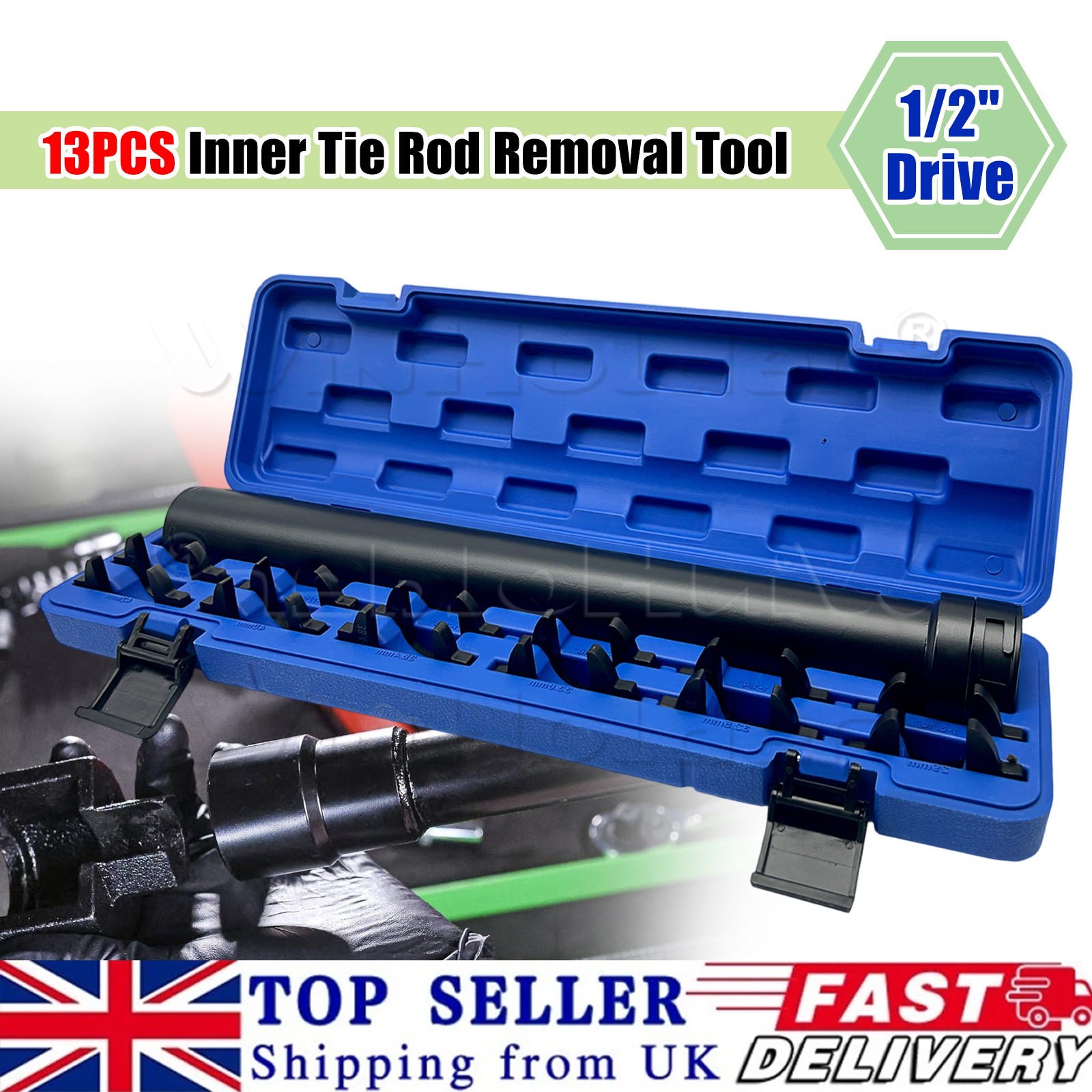 13PCS 1/2'' Drive Inner Tie Rod Removal & Installation Tool Tie Rod ...