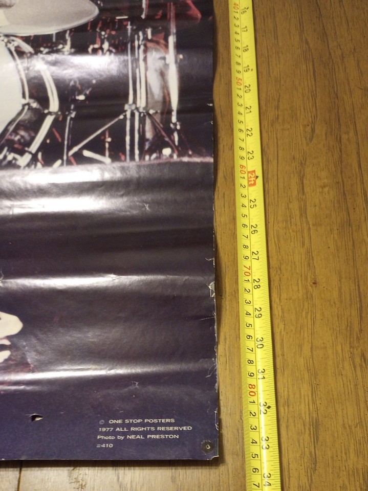 Led Zeppelin Jimmy Page Poster 1977 One Stop Posters Neal Preston | eBay