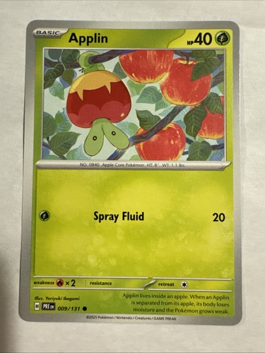 Pokémon TCG - Prismatic Evolutions: Applin (009/131) - Common - Near ...