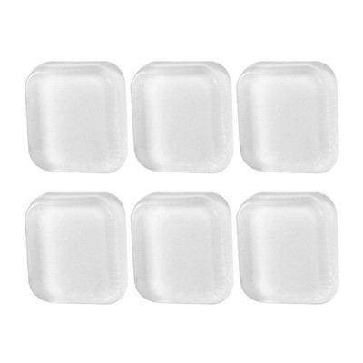 Rubber Handle Guards Self Adhesive Wall Protectors Clear Square Pads ...