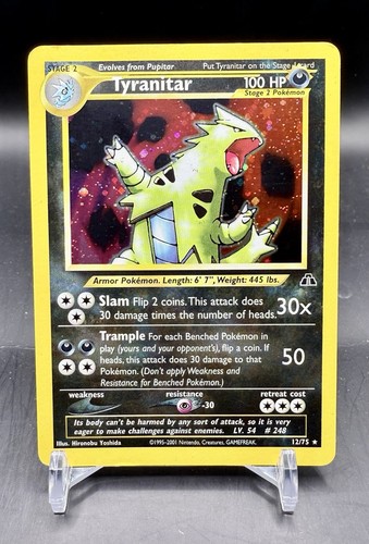Pokemon TCG Tyranitar Neo Discovery 12/75 Holo Rare WoTC NM Vintage | eBay
