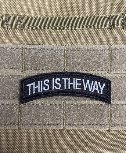This is the Way Tab Shoulder Patch Mandalorian Bounty Hunter Tactical 3 ...