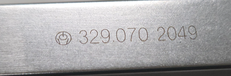 TWO Bending Iron (329.07 & 329.070) for 2.7mm Reconstruction Plates ...