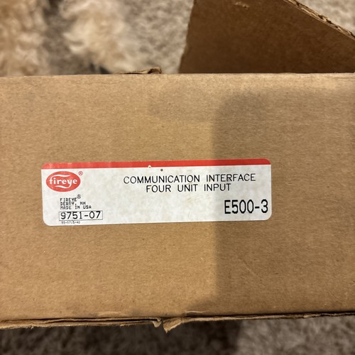 NEW FIREYE E500-3 COMMUNCIATION INTERFACE UNIT | eBay