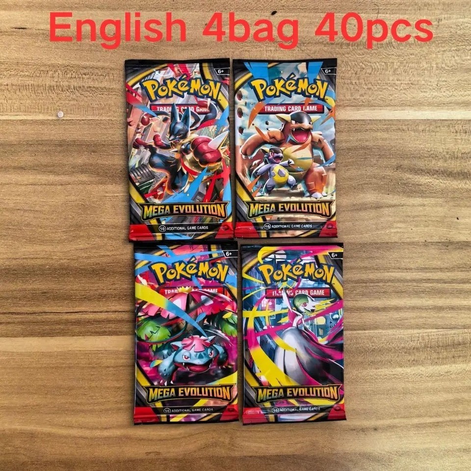 40PCS Pokémon Cards English Shining Fates Style Booster GX V EX Kids ...