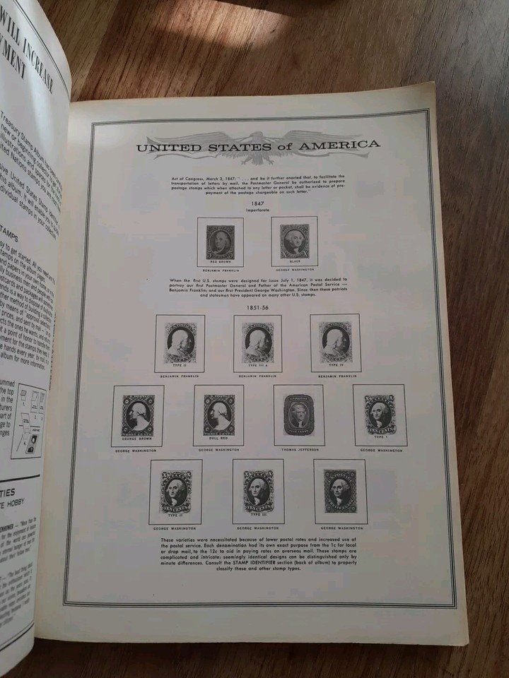American Treasury Postage Stamp Album published by H.E. Harris & Co ...