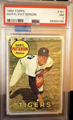 1969 Topps Baseball #101 Daryl Patterson Detroit Tigers PSA 7 NM | eBay