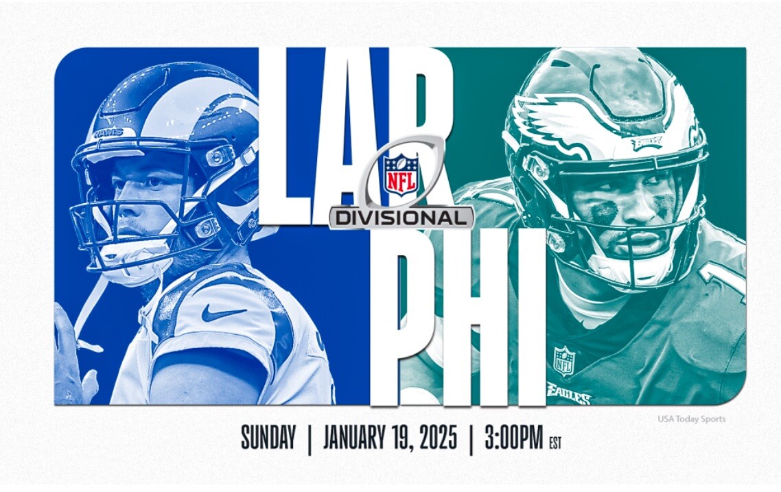 2025 NFL Divisional Playoff DVD Los Angeles Rams at Philadelphia Eagles ...