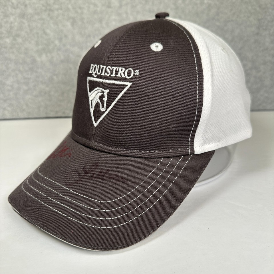 Equistro Equine Supplements Hat Cap White Gray Mesh Back Strap Back ...