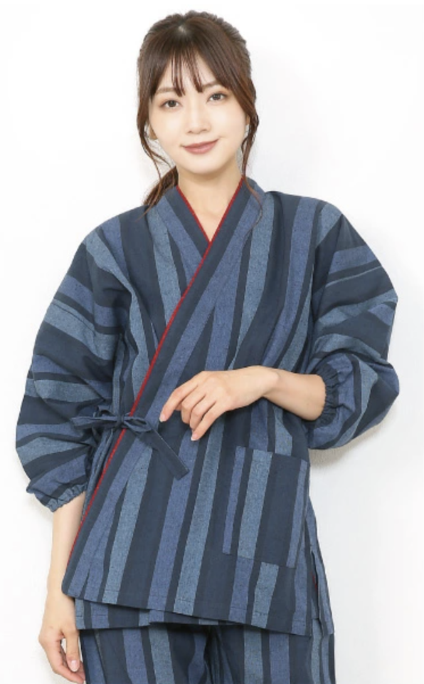 Japanese Traditional Kimono Ladies SAMUE 100% Cotton Tsumugi Relax | eBay