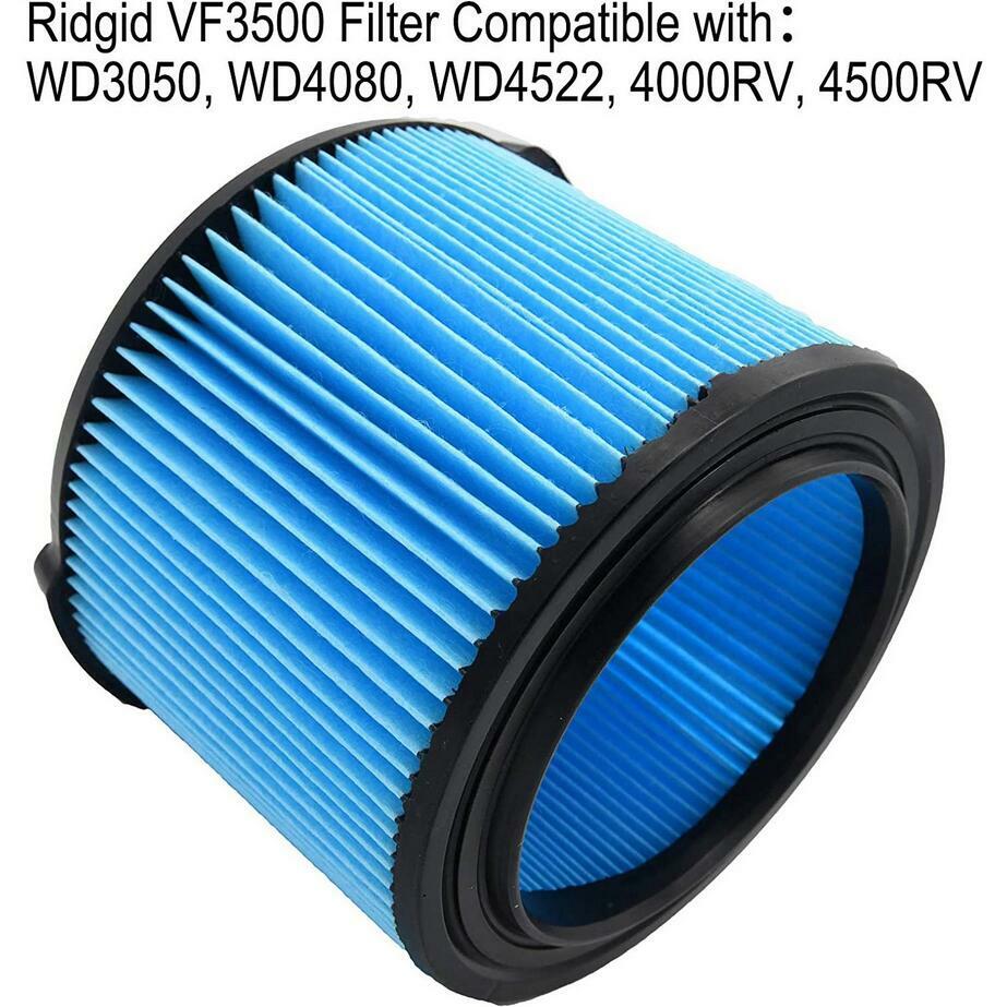 3 Layer VF3500 Replacement Filter for Ridgid 3-4.5 Gallon Shop Vac ...