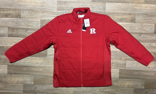 Adidas Rutgers Scarlet Knights Red Mid Weight Team Issue Jacket XL ...