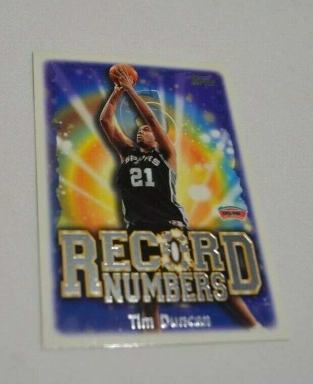 1999 TOPPS - RECORD NUMBERS - TIM DUNCAN SAN ANTONIO SPURS RN8 | eBay