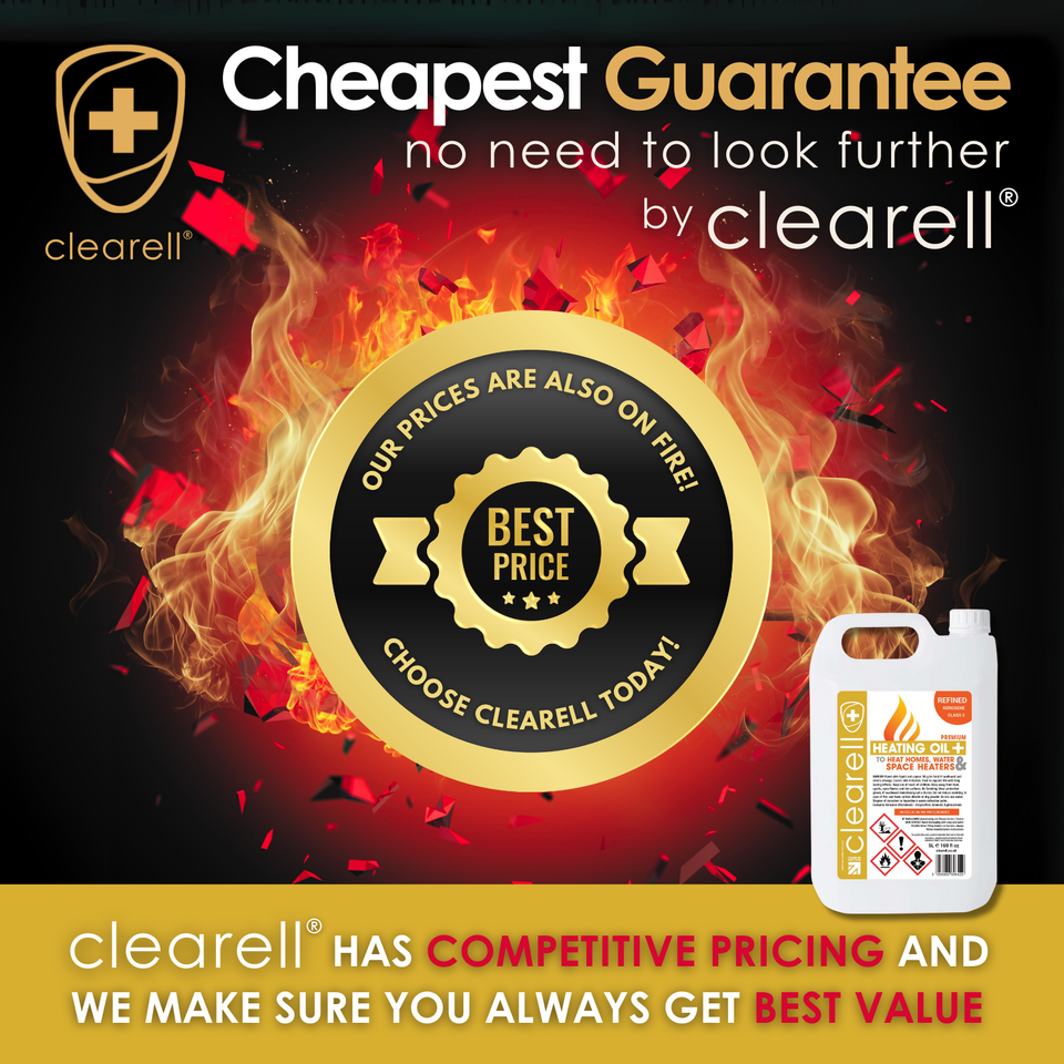 Clearell 1-20 Litres HEATING OIL Premium Quality KEROSENE Fuel for ...