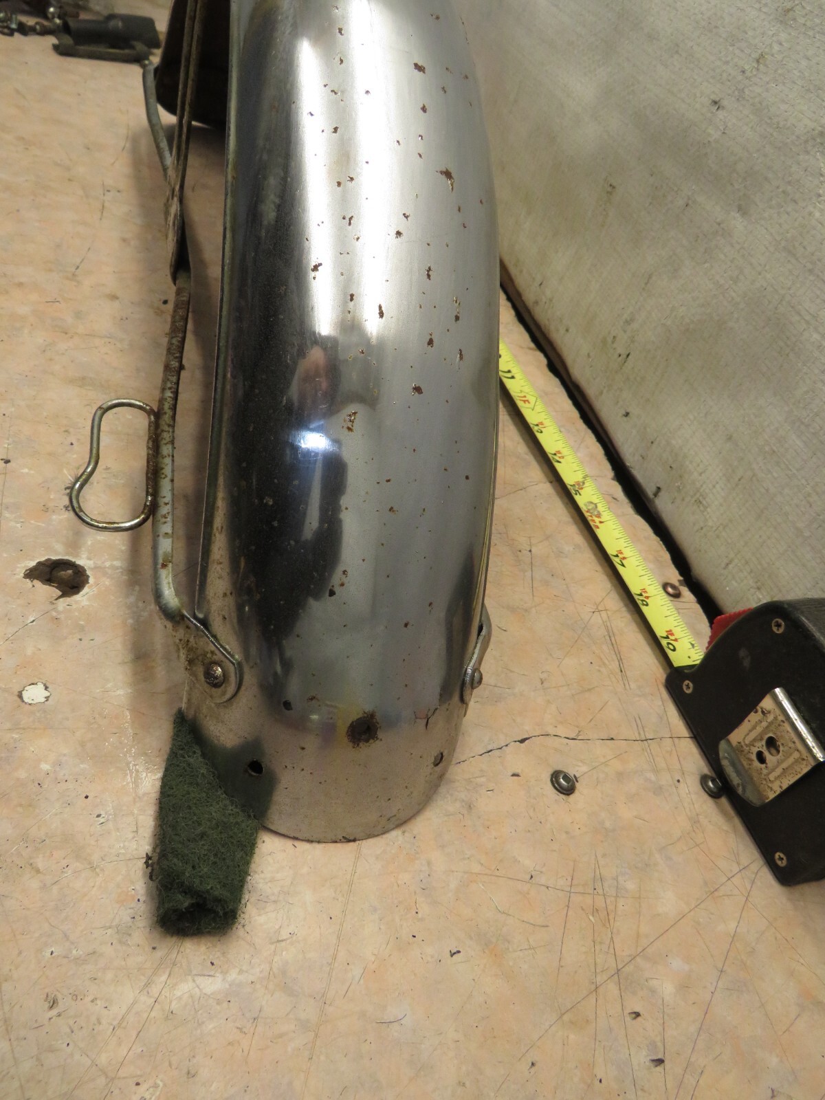 1973 HONDA CB 175 OEM CHROME FRONT FENDER / FASTENERS | eBay