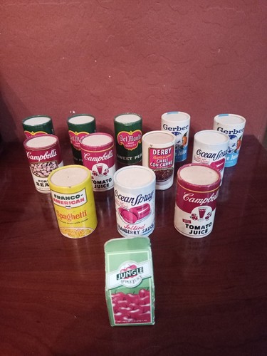 Vintage Kitchen Cardboard Play Cans Food Campbell's Del Monte Ocean ...