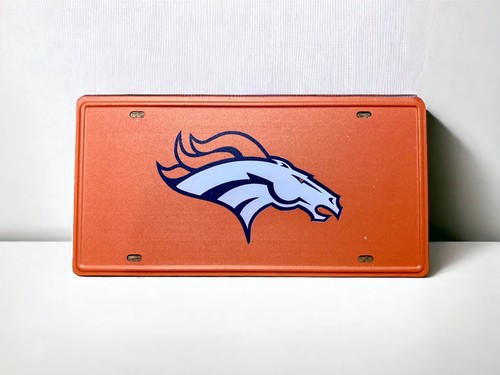 Denver Broncos Fan Aluminum Front License Plate for your vehicle! | eBay