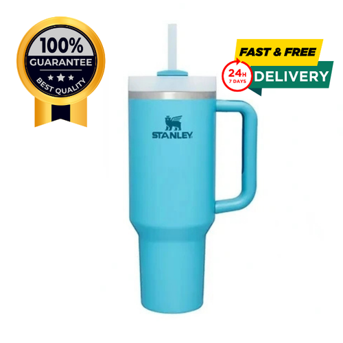 Stanley 40 Oz. Quencher H2.0 FlowState Tumbler (Pool Blue)*NEW* FREE ...