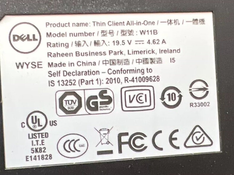 Lot Of 21 Dell Wyse W11B 5212 AIO Thin Client T48E 1.4GHz 2GB RAM 8GB ...