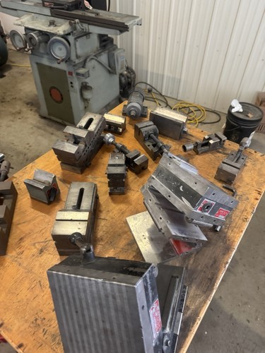 Large Lot Machinist Compound Chuck , Vice ,Diamond Wheel Dresser ...