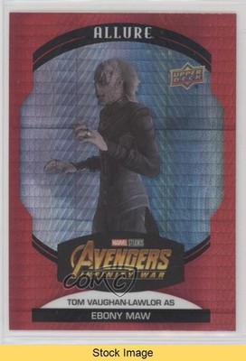 2022 Upper Deck Marvel Allure Red Prism as Ebony Maw Tom Vaughan-Lawlor ...