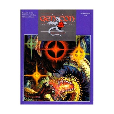 TSR Gen Con 1992 Gen Con/Origins On-Site Program VG | eBay