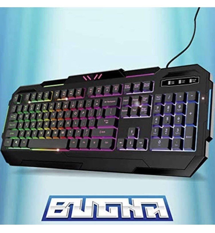 World Cup Bugha exclusive Led gaming keyboard Compatible With PC New ...