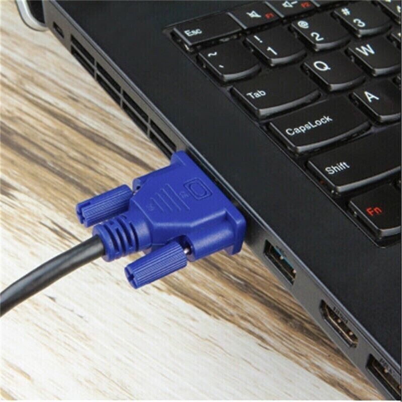 1.5M VGA / SVGA 15 Pin PC Computer Monitor LCD Extension Cable Male to ...