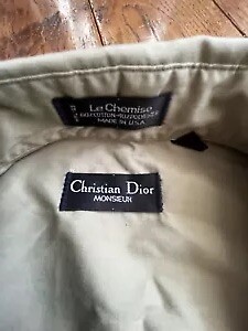 Christian Dior Shirt Men’s 16/32-33 Monsieur Ran Long Sleeve Made In ...