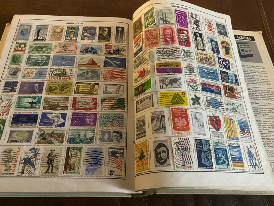 1968 Traveler Stamp Album of the World Postage Stamps!!! 100's of ...