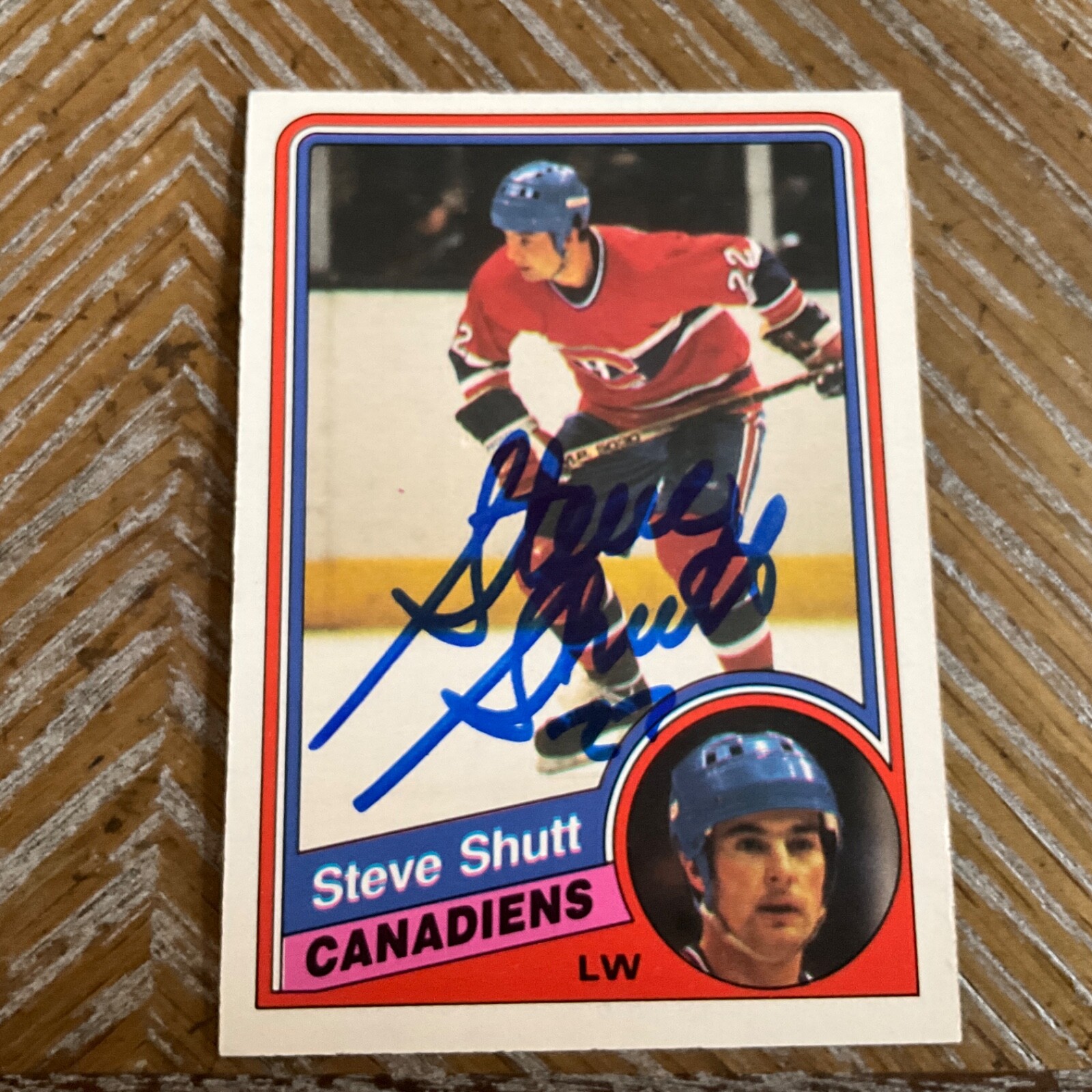 Autographed 1984-85 Topps STEVE SHUTT . HOF. #G-1 | eBay