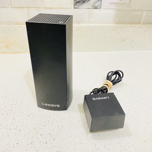 Linksys Velop Tri-Band Mesh WiFi System Black WHW03 V2 w/ Adapter ...