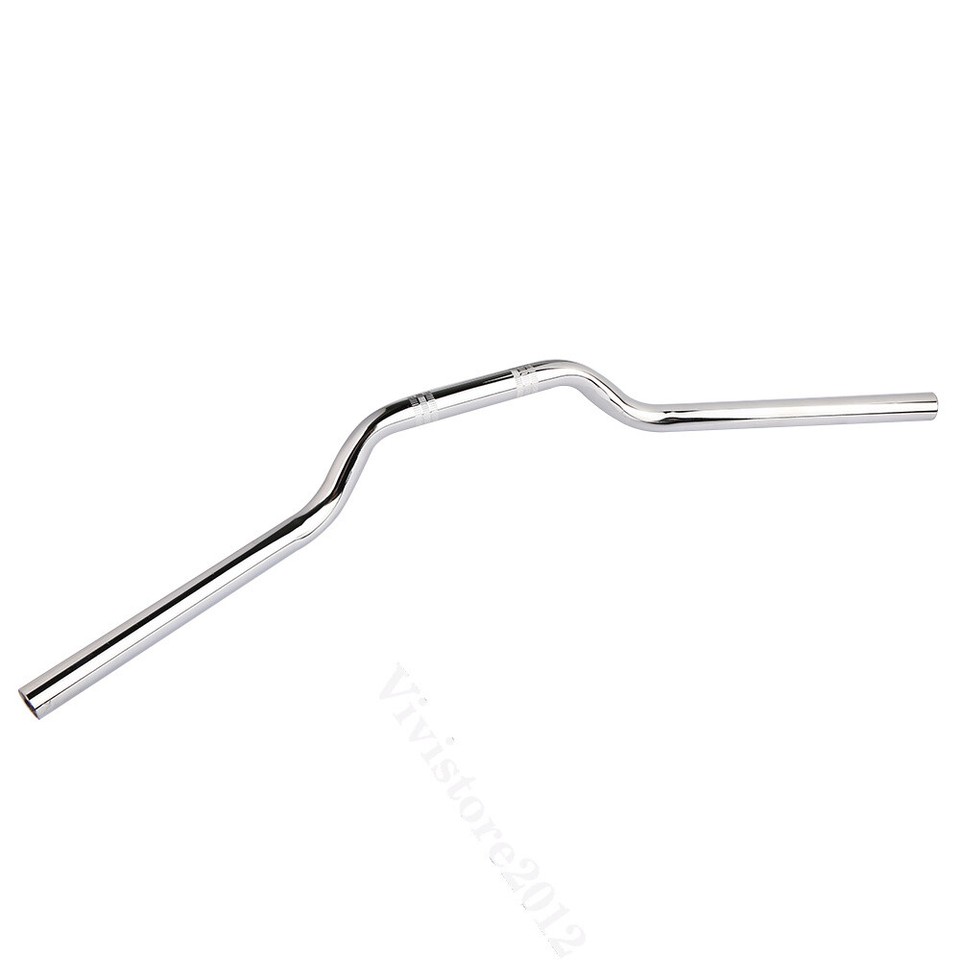 Universal Handlebars 7/8" inch Chrome Motorbike Motorcycle Bars 22mm ...