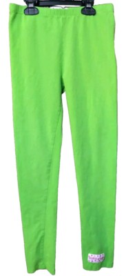 Girls Ruffle Girl Lime Green Leggings Size 12 | eBay