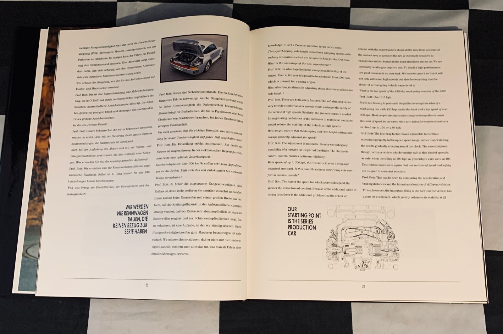 SIGNED HELMUTH BOTT & MANFRED BANTLE PORSCHE 959 ART & CAR EDITION ...