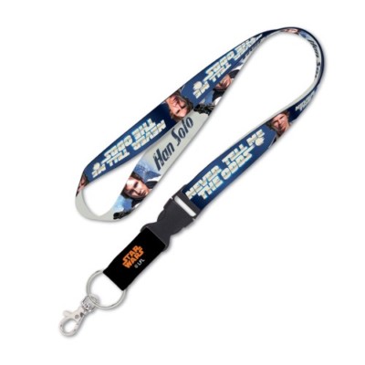 HAN SOLO STAR WARS LANYARD KEY CHAIN W/ DETACHABLE BUCKLE 1" WIDTH 22 ...
