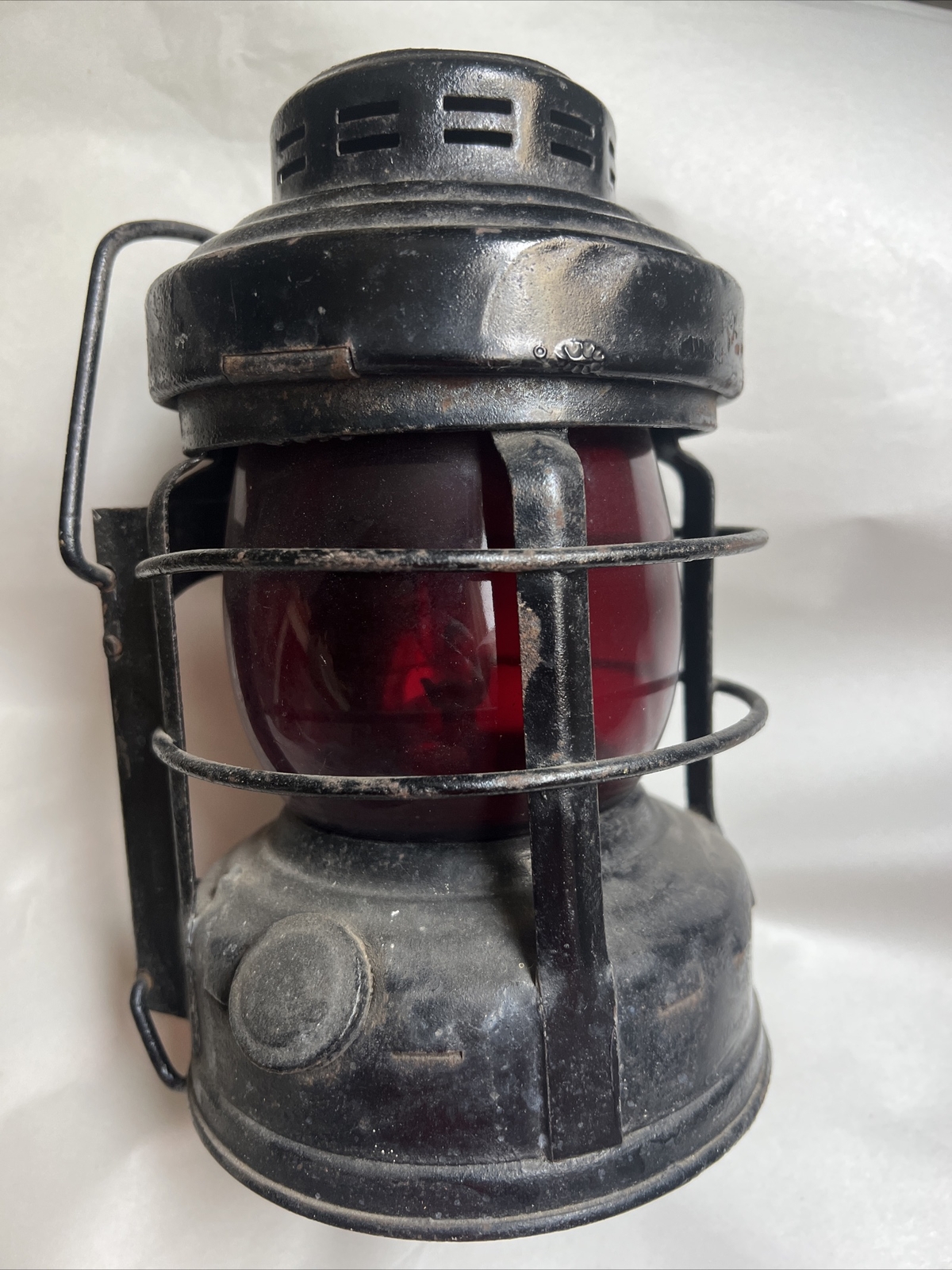Antique Embury Luck-E-Lite No.25 Railroad Train Contractor Lantern w ...
