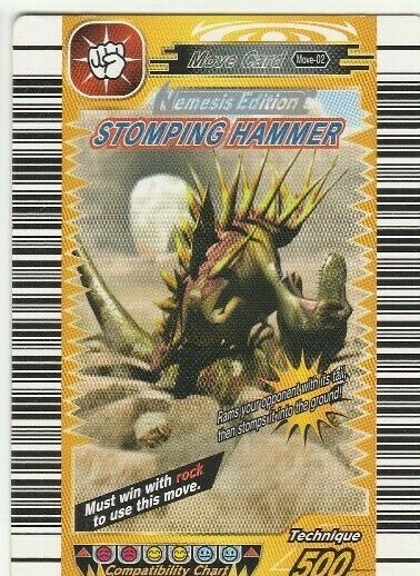 Dinosaur King Styracosaurus Card