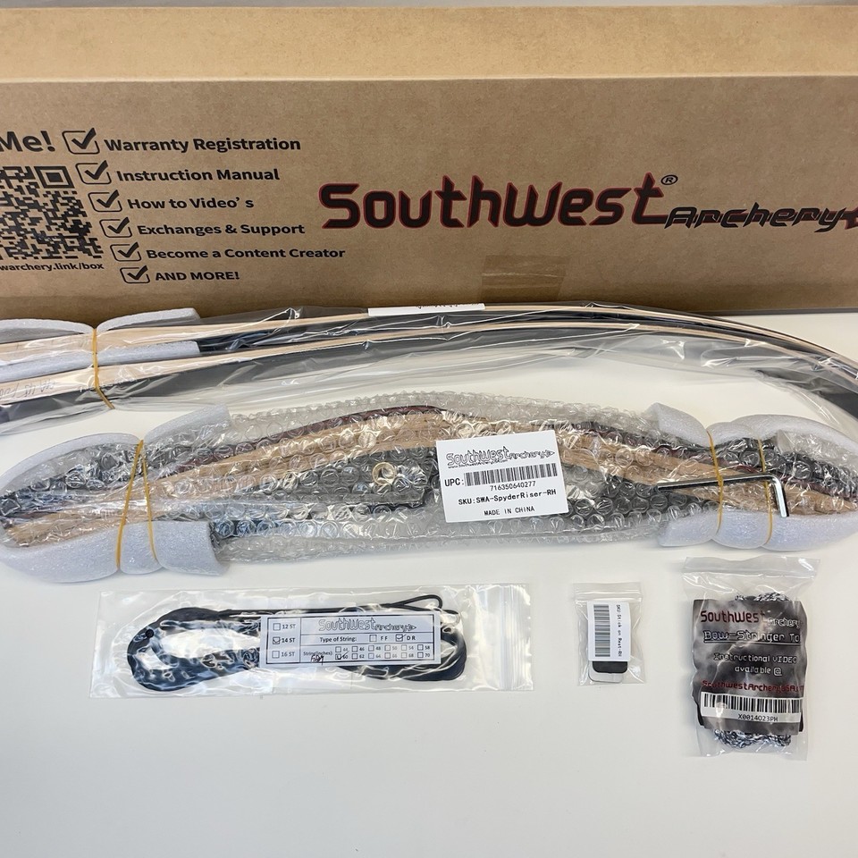 Southwest Archery Spyder XL Takedown 64" Recurve Bow 45# RH 14ST 60 ...