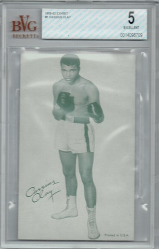 BVG/BGS 5 Cassius Clay/Muhammad Ali 1958-1962 Exhibit #1 Rookie Card | eBay