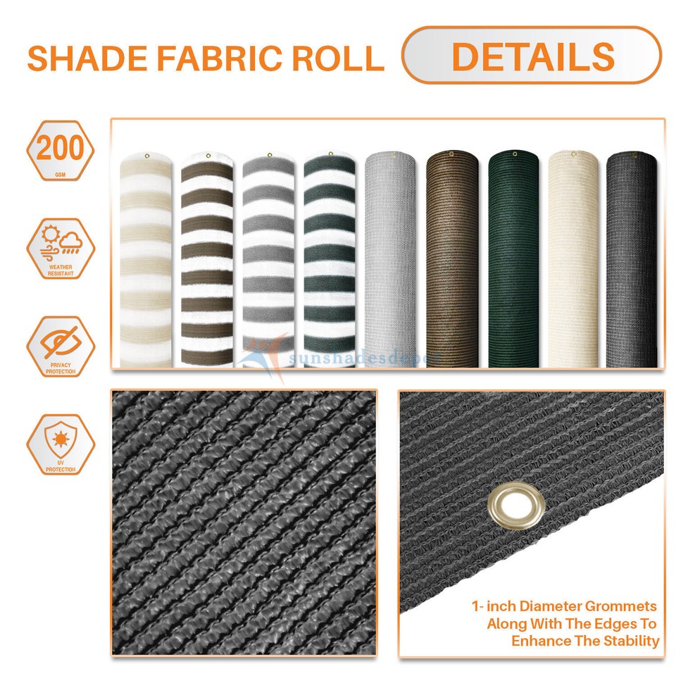 15' 25' 50' Privacy Balcony Fence Screen Deck Shade Cover Patio Yard ...