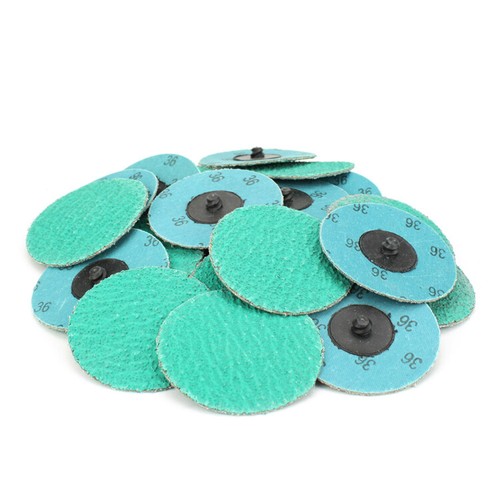 50 Pack - 3" 36 Grit Zirconia+Grind Aid Quick Change Sanding Discs Type ...
