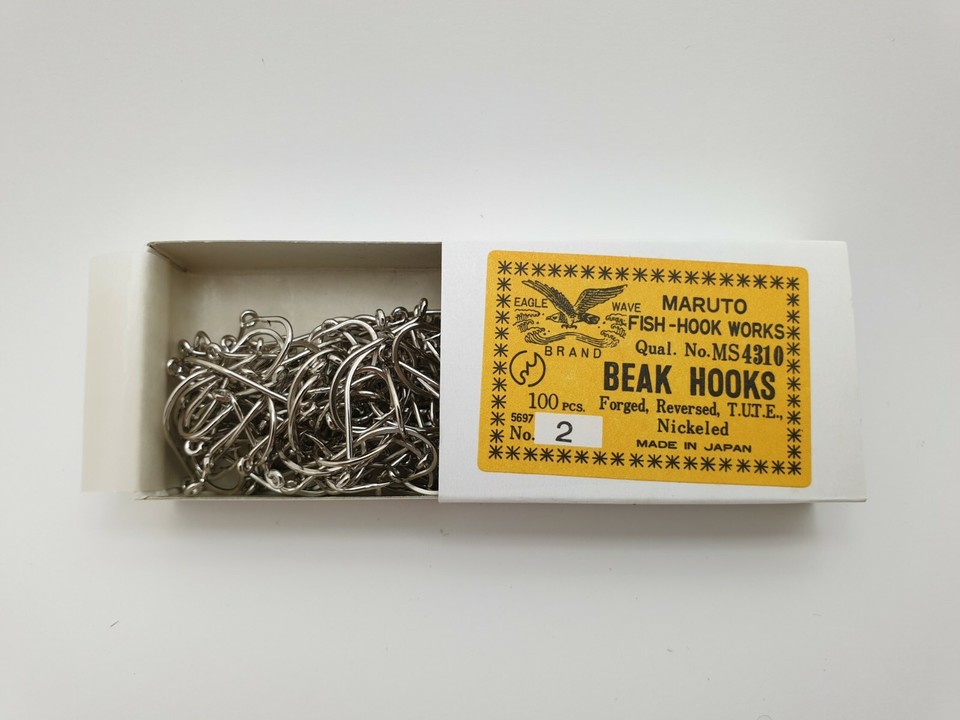 1pk Maruto TUTE MS4310 Nickel 100pcs Beak Fish Hooks Choose Size | eBay