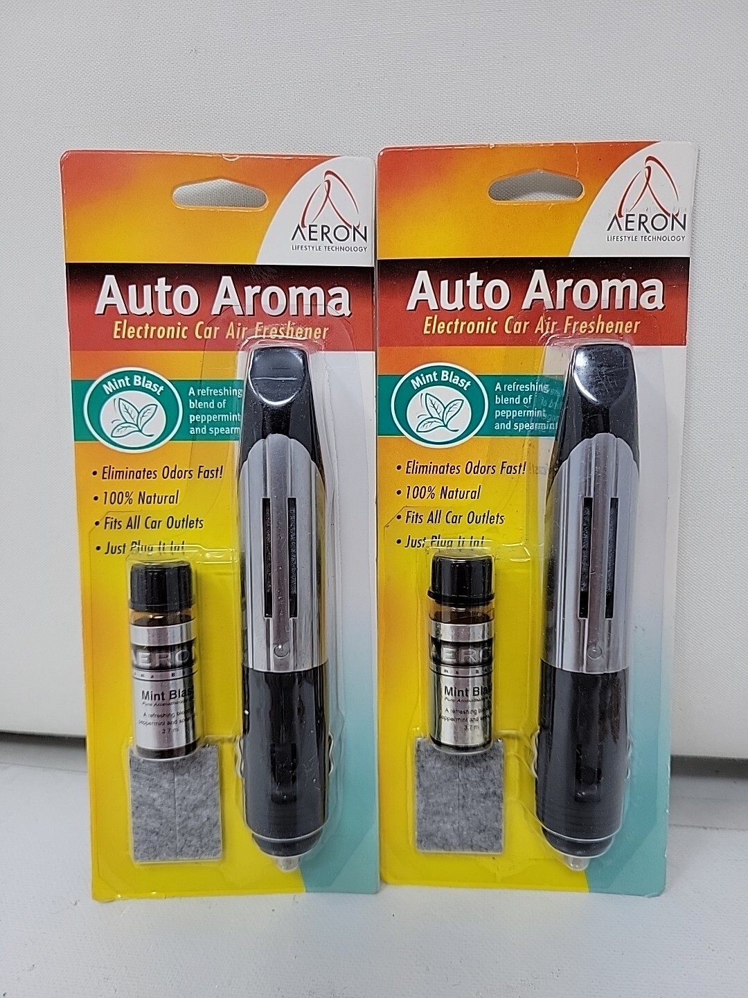2 Aeron Drive Time Auto Aroma Electronic Car Air Freshener Diffuser ...