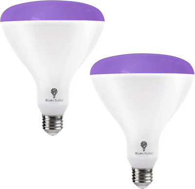 BR40 Black Light Bulb 2 Pack LED Black Light Bulbs,18W (140W Equivalent ...