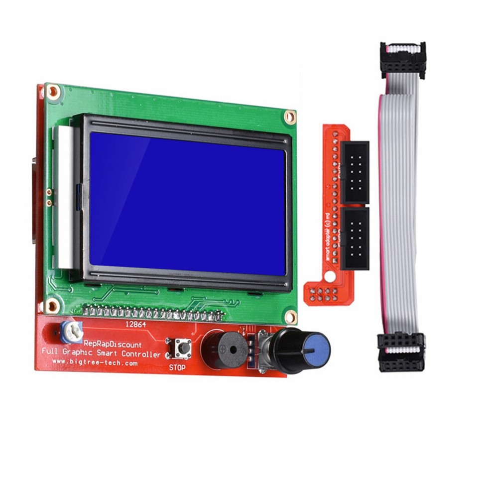 3D Printer Display LCD 12864 Ramps 1.4 Liquid Smart Controller Reprap ...