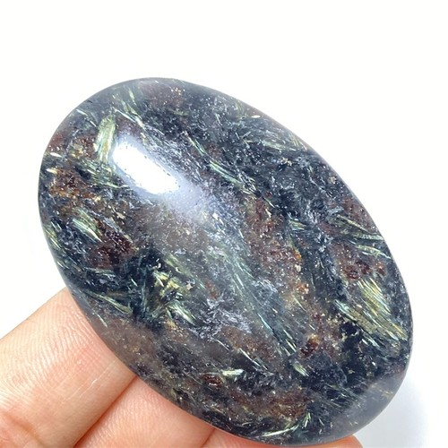 57g Natural Blue Flash Astrophylite Quartz Palm Reiki Stone Healing ...