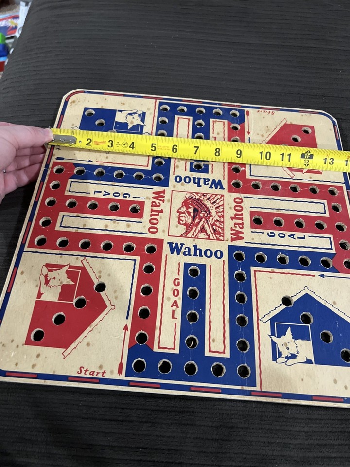 VERY RARE Wahoo Indian Theme Marble Game Board Only Matthew’s Co ...